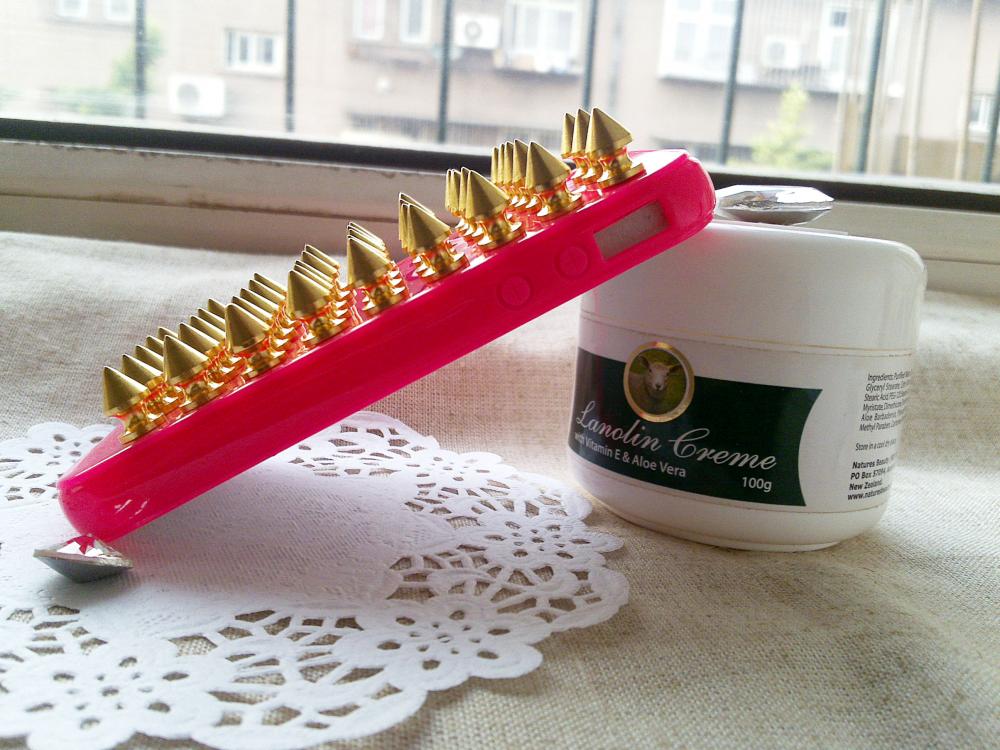 Punk Gold Vane Spiked Tpu Case Iphone 4/4s Cover-a10 on Luulla