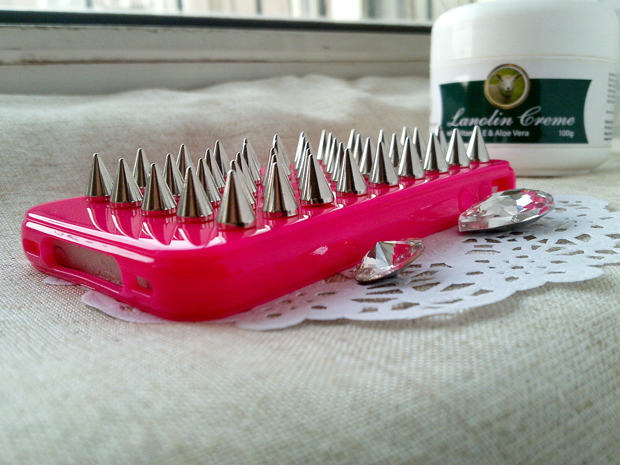 Punk Silver Vane Spiked Tpu Case Iphone 4/4s Cover-a1 on Luulla