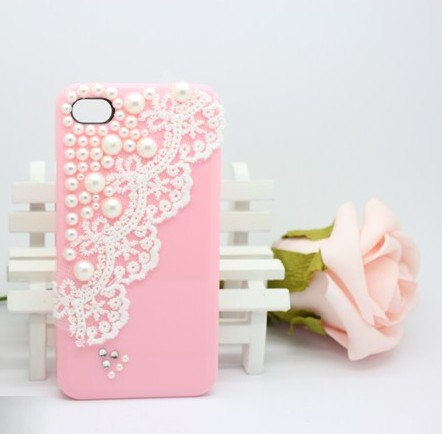 The Pearl Lace Pink Shell Iphone 4 Iphone 4s Case on Luulla